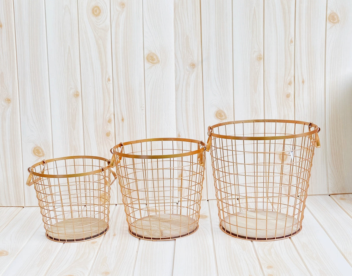Rose gold baskets – The Box'd Company